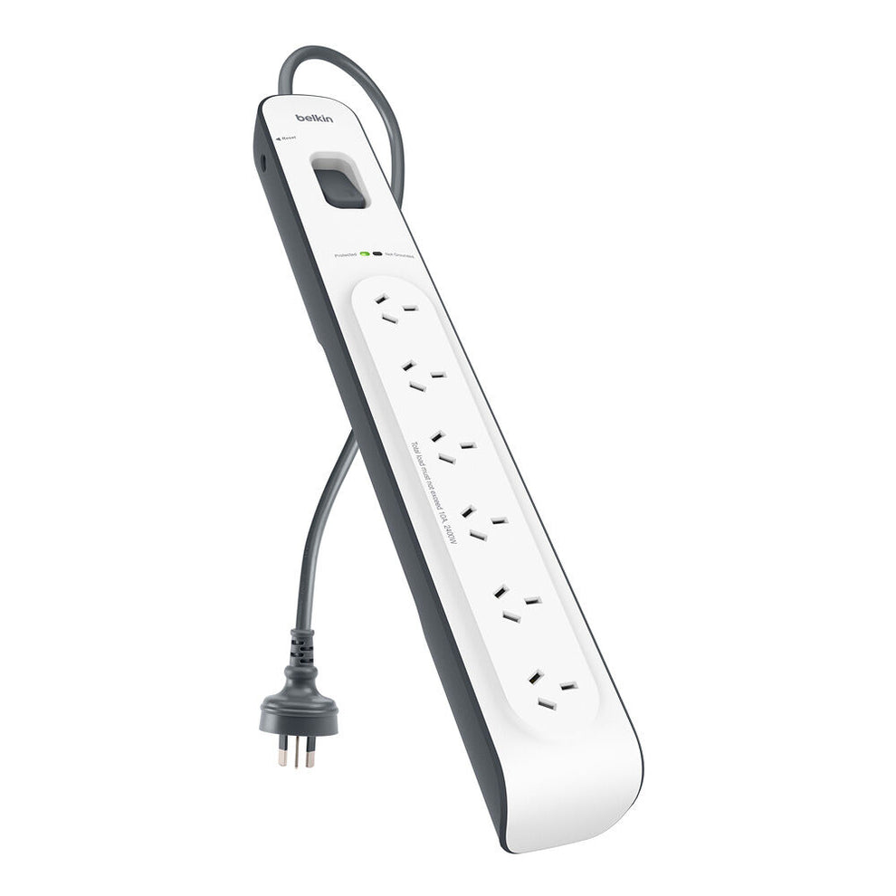 Belkin 6-Outlet Surge Protection Strip with 2M Power Cord