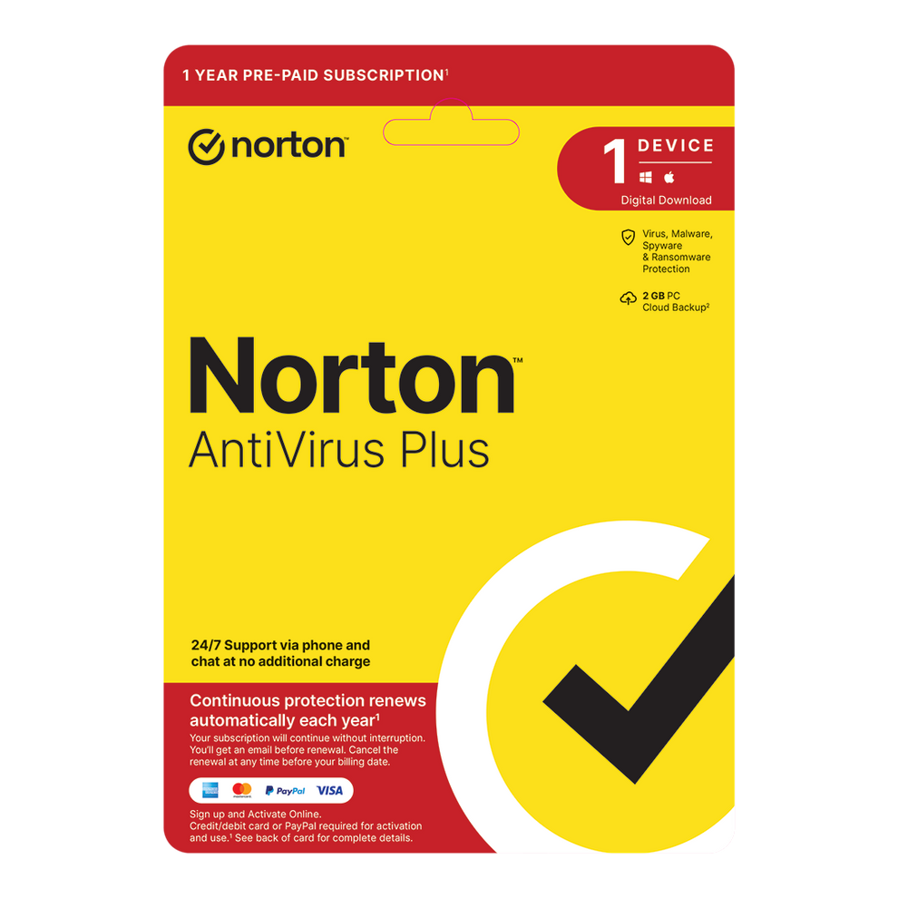 Norton AntiVirus Plus | 1 User | 1 Device | 1 Year | 21433676