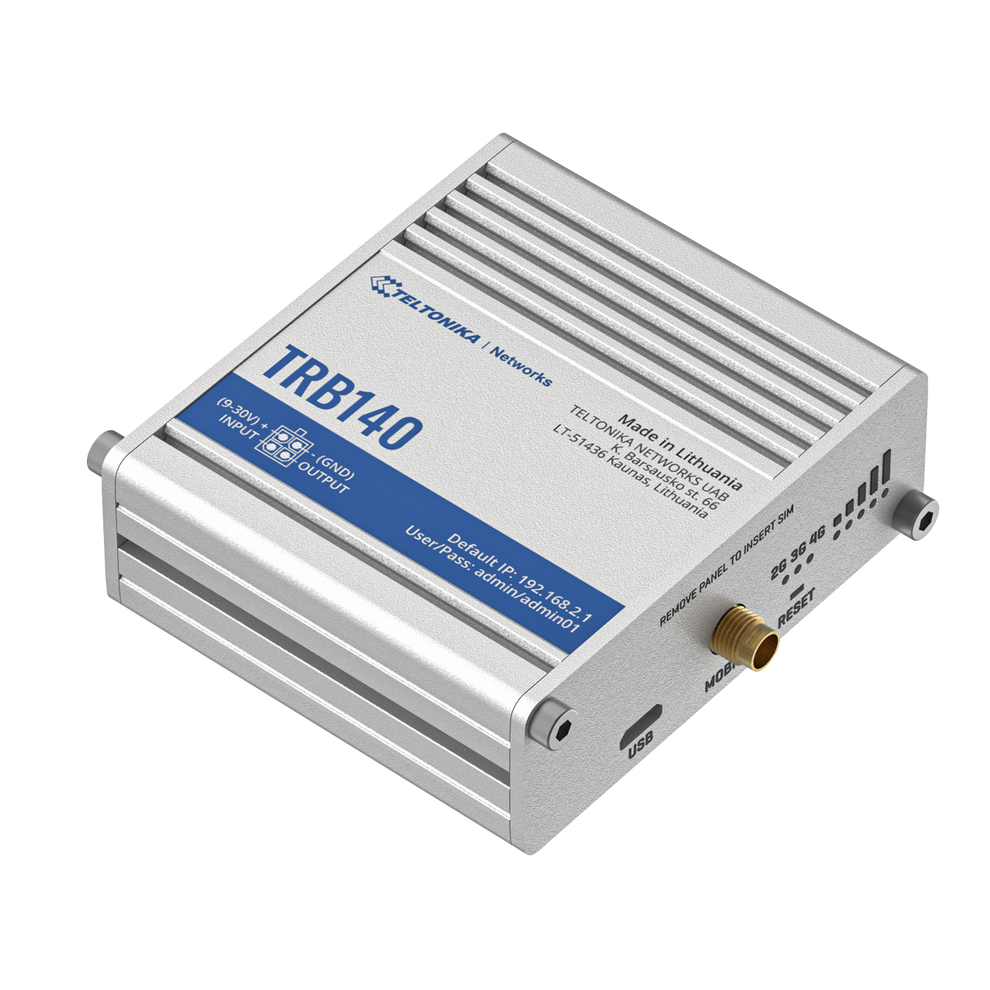 Teltonika TRB140 Industrial Rugged LTE Gateway