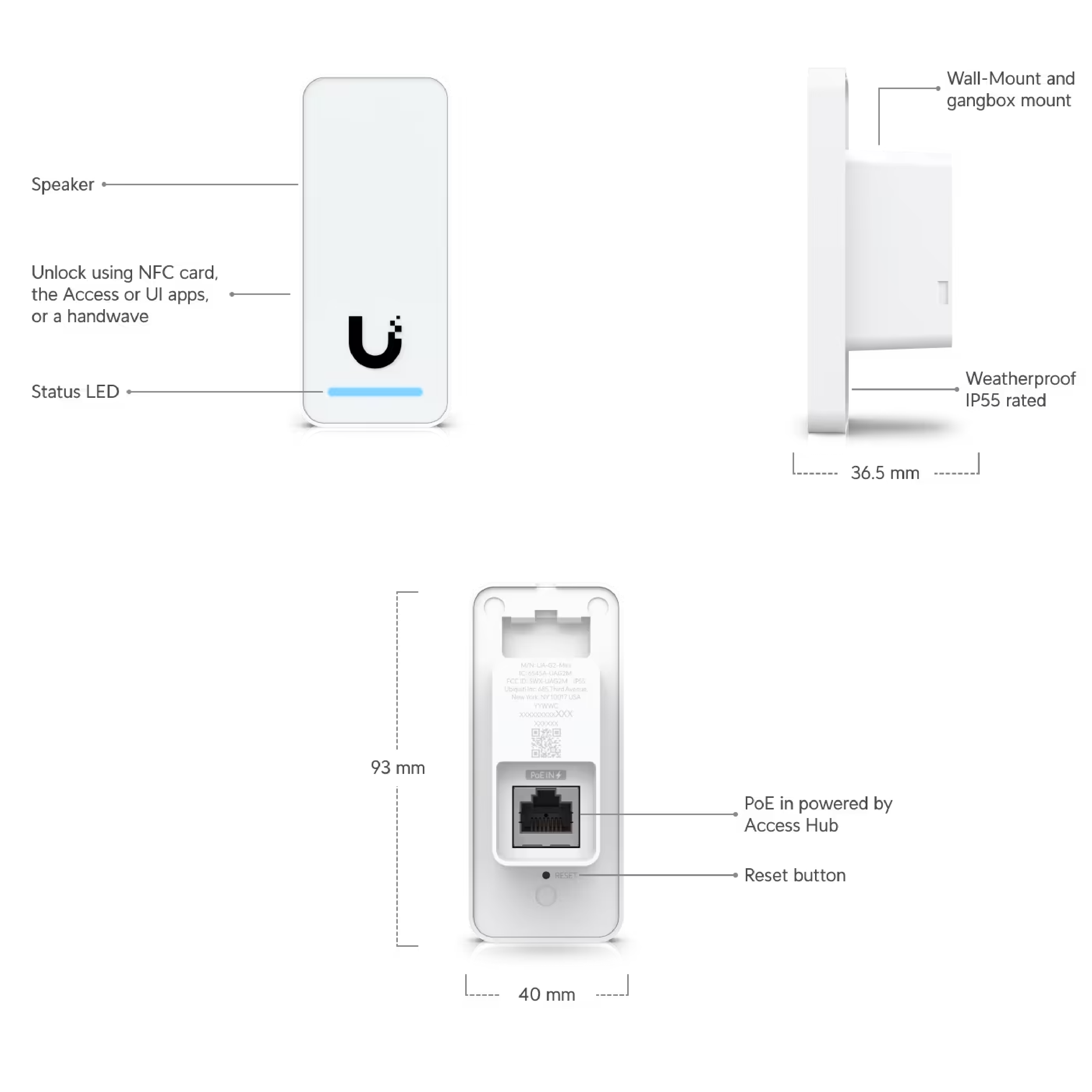 Ubiquiti Access Reader G2 | UniFi Door Access